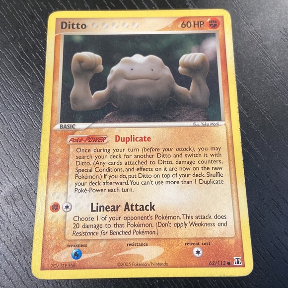 Pokemon | Other | Ditto Geodude 6213 Ex Delta Species Pokemon Card 205 ...